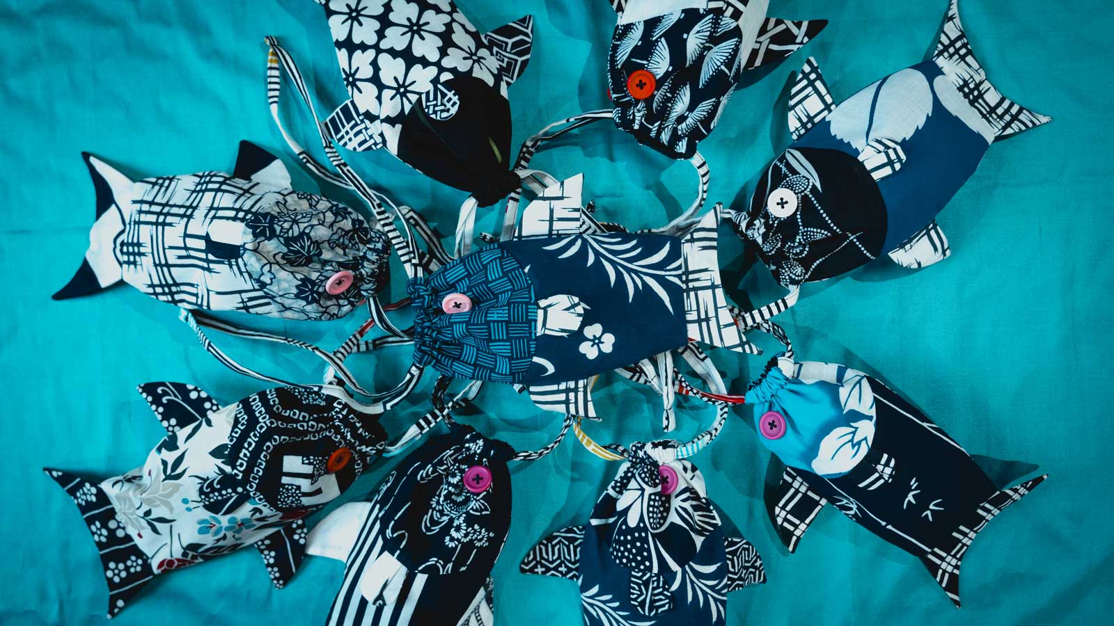 'Kaizen' Fish Pouch – DGA Threads